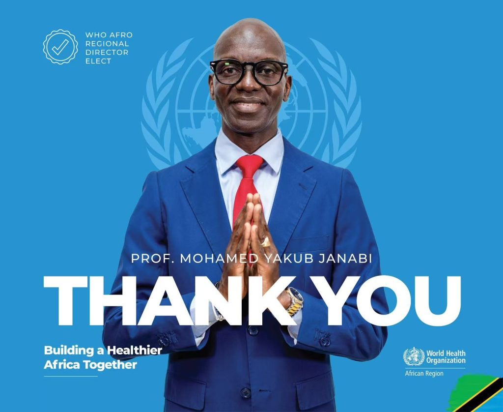 Prof. Mohamed Janabi Elected WHO Africa Regional Director: A New ...